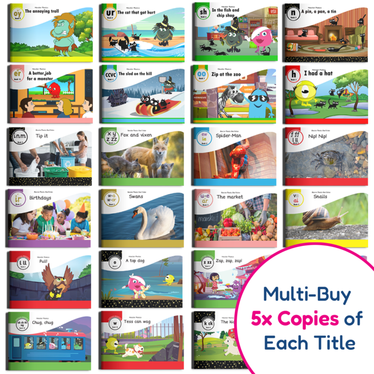 MULTI-BUY: Complete Decodable Fiction and Non-Fiction Book Bundle (5x copies of each title) | MP ...