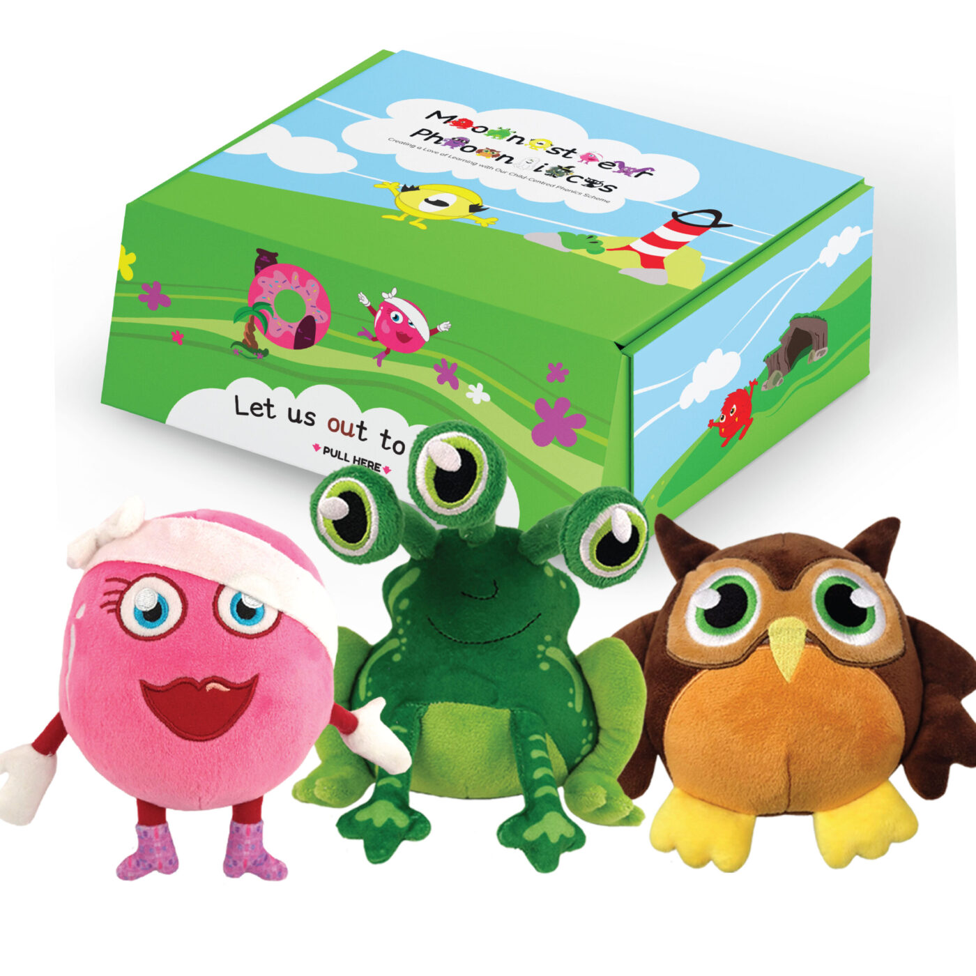 Miss Oh No, Green Froggy and Brown Owl Characters | MP eBooks